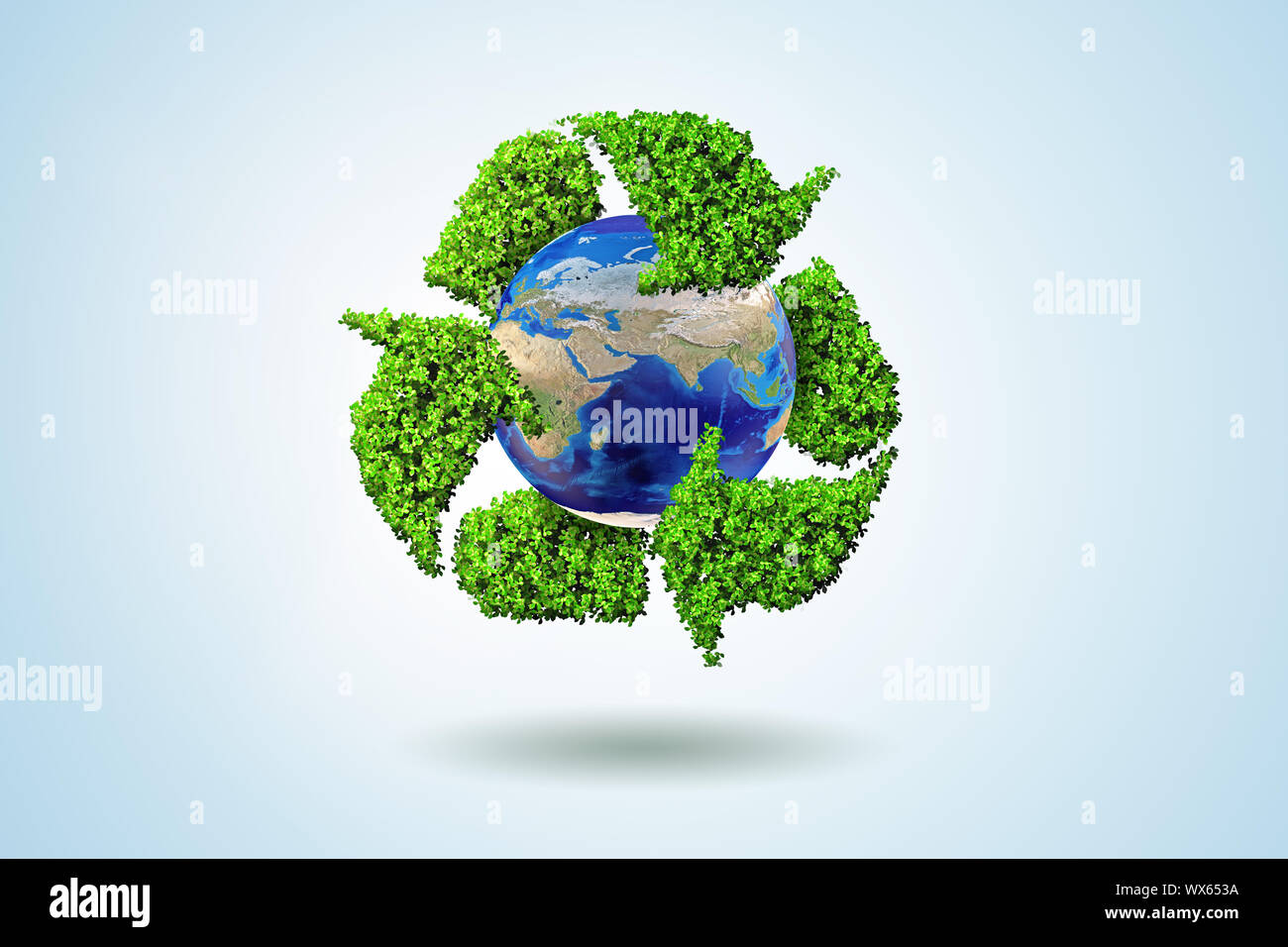 Concept of recycling - 3d rendering Stock Photo - Alamy