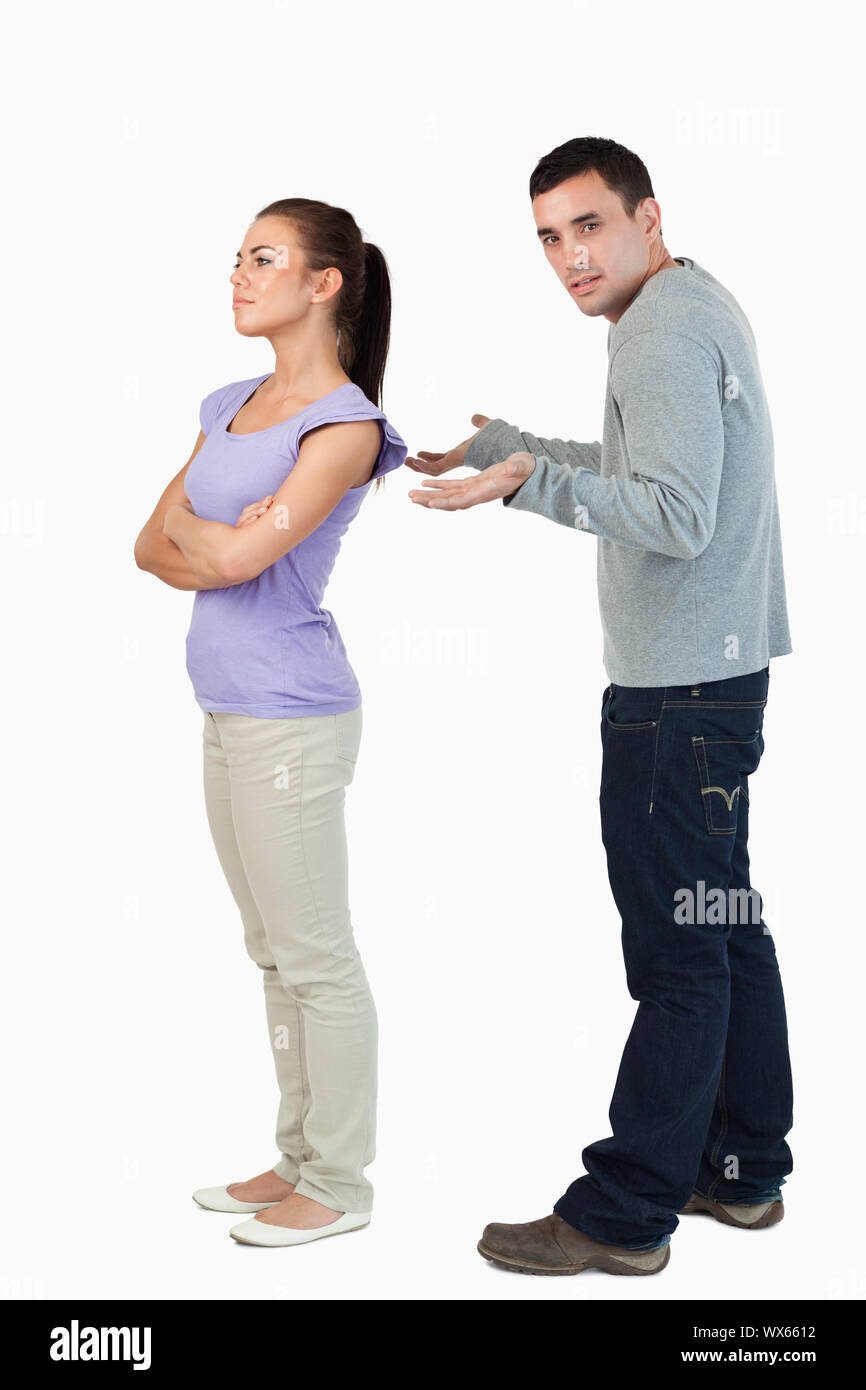 Giving the cold shoulder Cut Out Stock Images & Pictures - Alamy