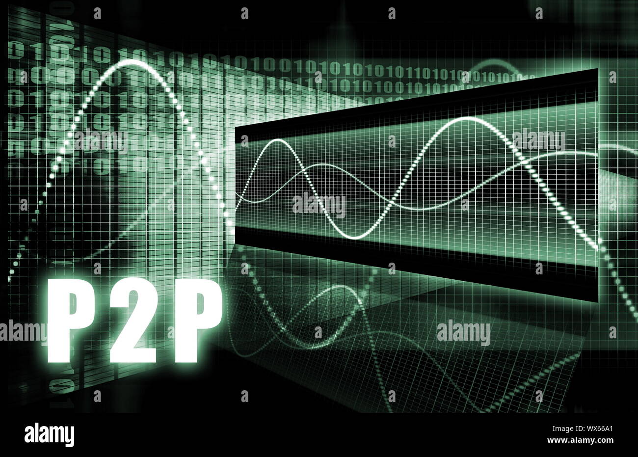 P2P or Peer to Peer Concept Stock Photo - Alamy