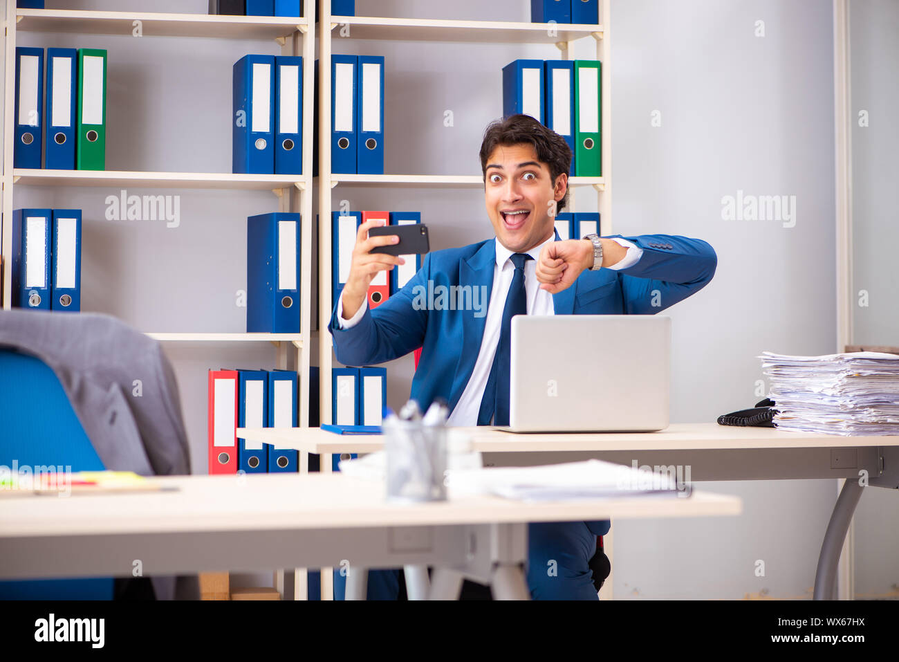 Employee stealing important information in industrial espionage Stock ...