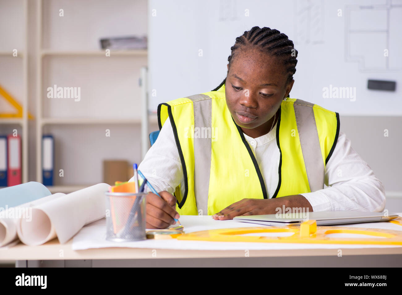 African american draftsman hi-res stock photography and images - Alamy