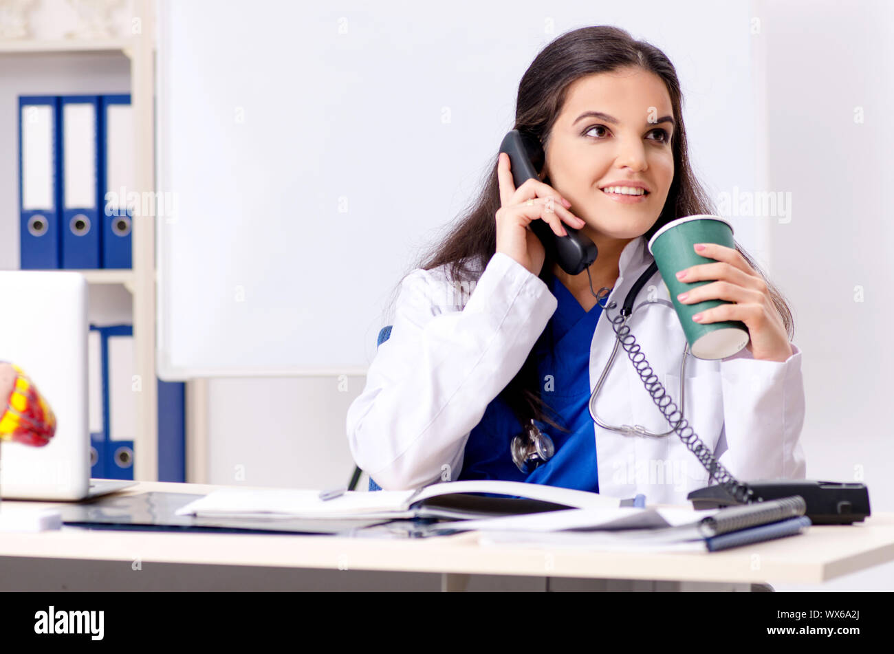 Female doctor working in the clinic Stock Photo - Alamy