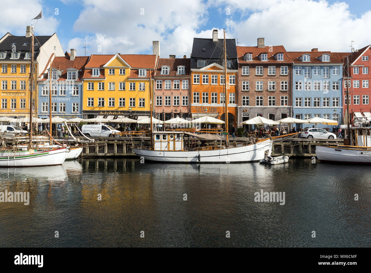 The harbour area at Nyhavn in Copenhagen, Denmark Stock Photo - Alamy
