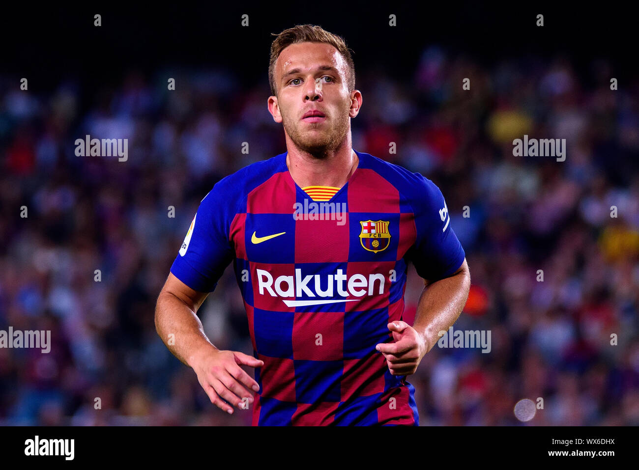 BARCELONA - SEP 14: Arthur Melo plays at the La Liga match between FC ...