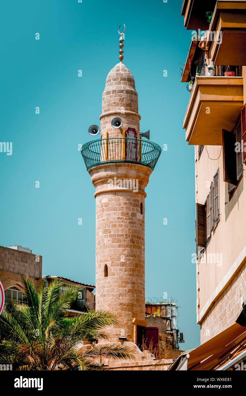 The old city of Jaffa, an old Arab village near the modern city of Tel ...