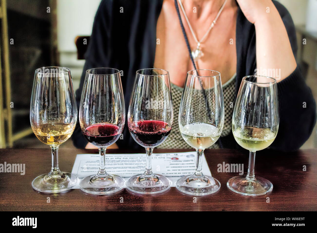 wine tasting session Stock Photo - Alamy