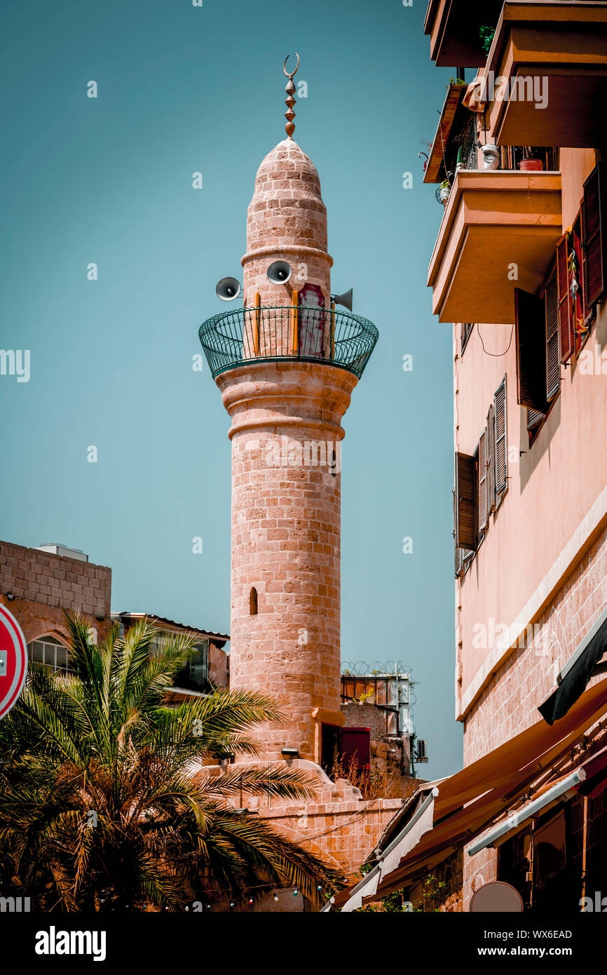 The old city of Jaffa, an old Arab village near the modern city of Tel ...