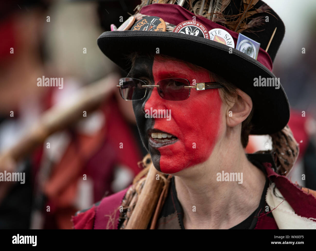 Morris dancers with painted faces hi-res stock photography and images ...