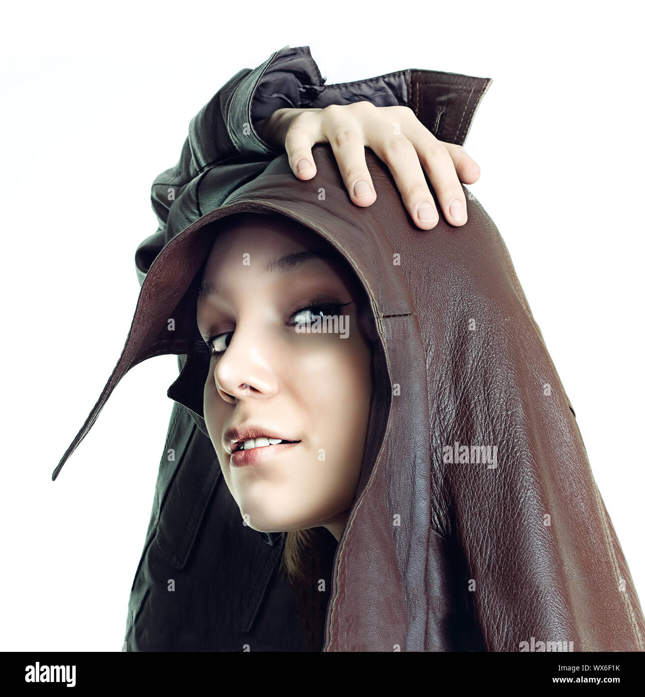 isolated freak girl portrait photo Stock Photo - Alamy