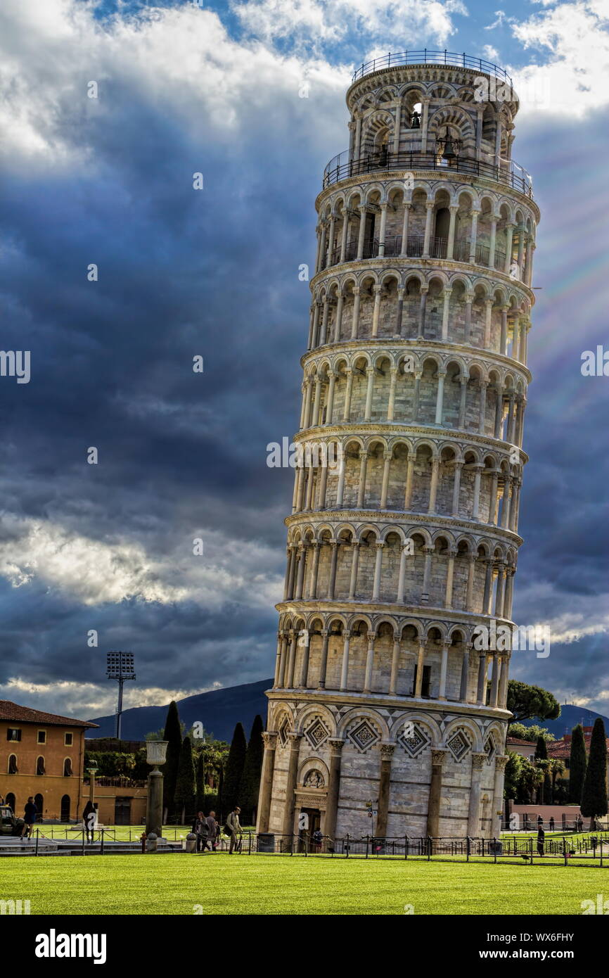 Pisa, Slate Tower Stock Photo - Alamy