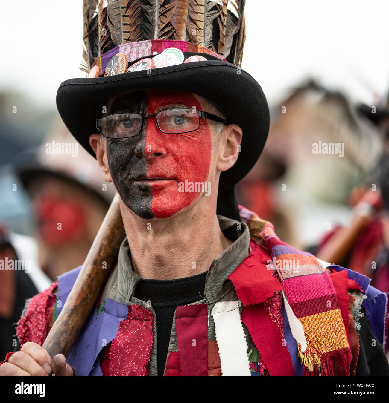 Morris dancers with painted faces hi-res stock photography and images ...