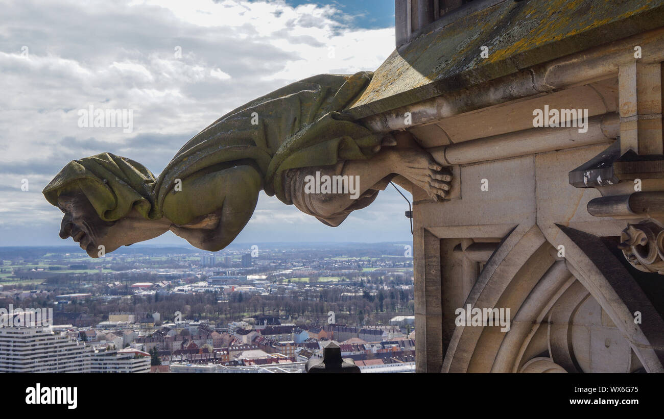 grotesque gargoyle in gothic minster Stock Photo - Alamy