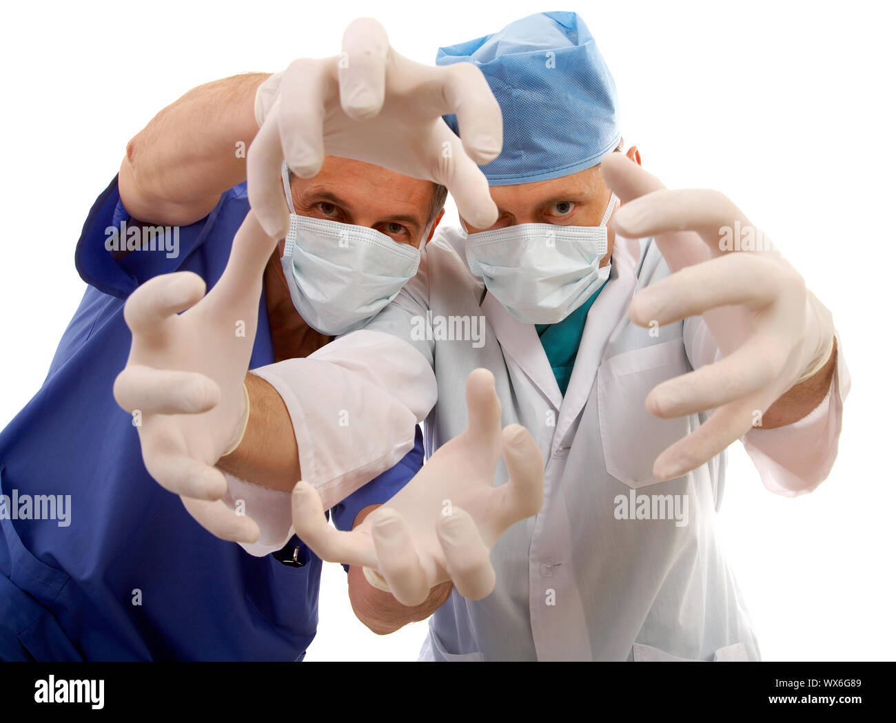 Two doctors in surgical uniform hi-res stock photography and images - Alamy