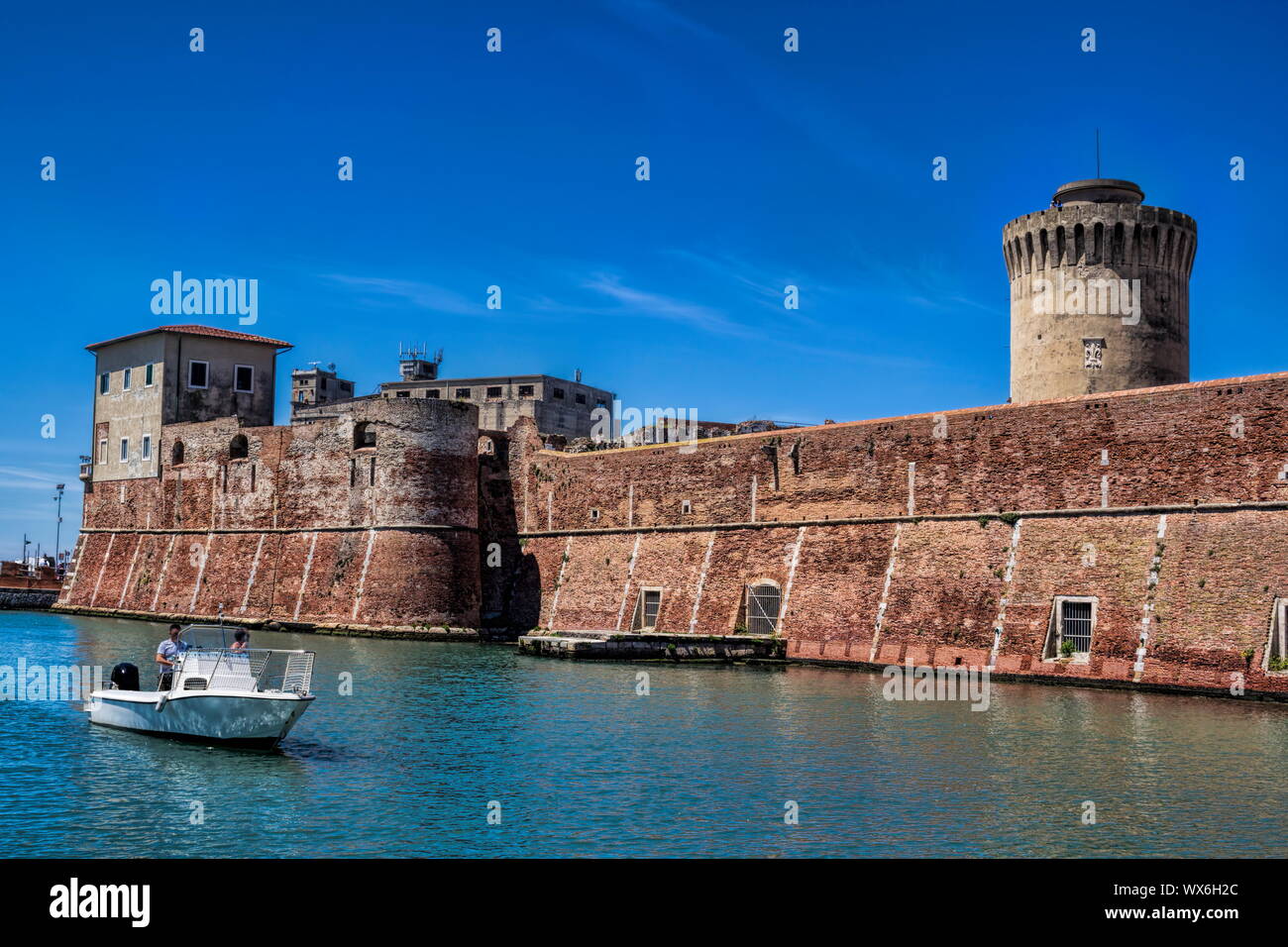 Livorno, Old Fortress Stock Photo - Alamy