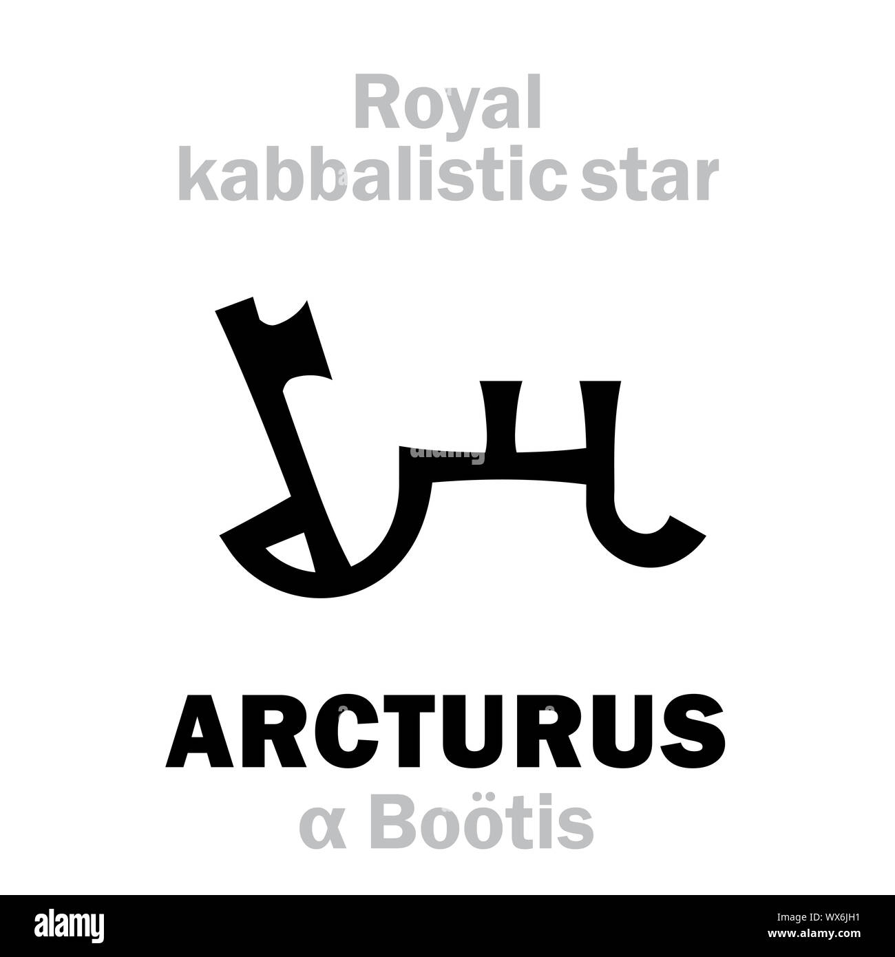 Astrology: ARCTURUS (The Royal Behenian kabbalistic star Stock Photo ...
