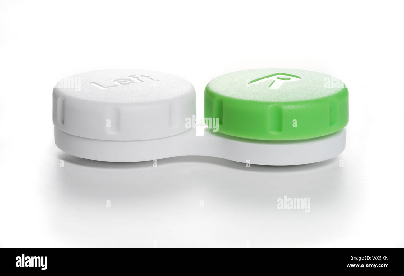 Green contact lens case hi-res stock photography and images - Alamy