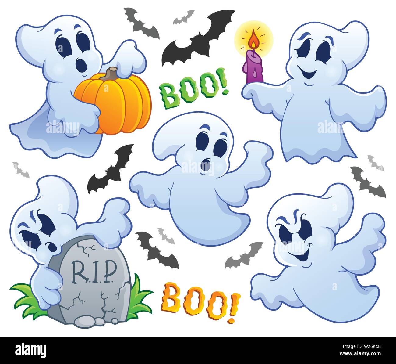Ghost theme image 9 Stock Vector Image & Art - Alamy