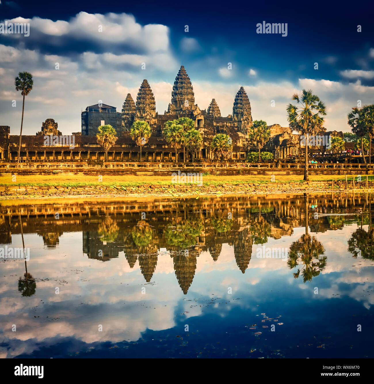 Angkor Wat temple at sunset. Siem Reap. Cambodia Stock Photo - Alamy