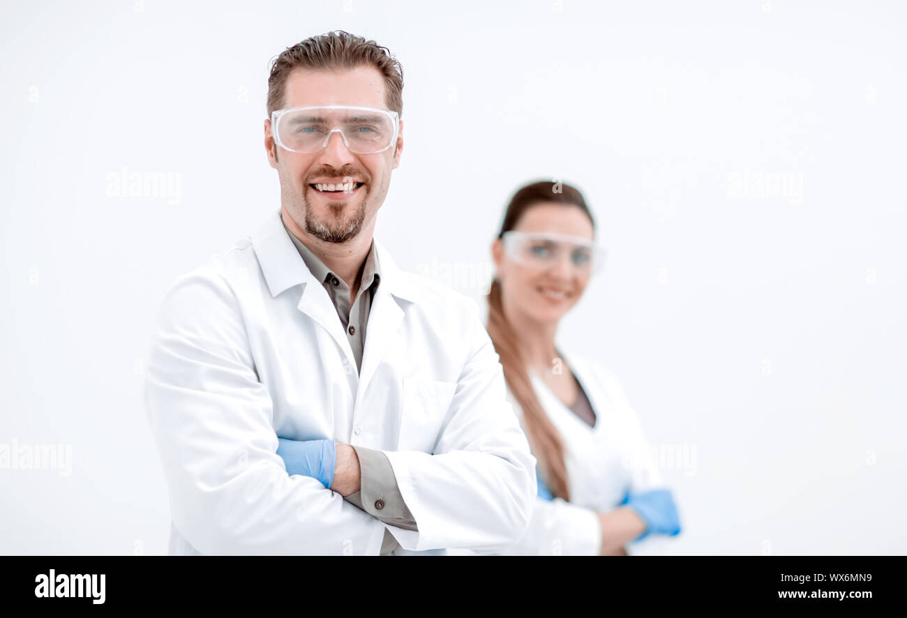 Female pharmaceutical researchers modern laboratory hi-res stock ...