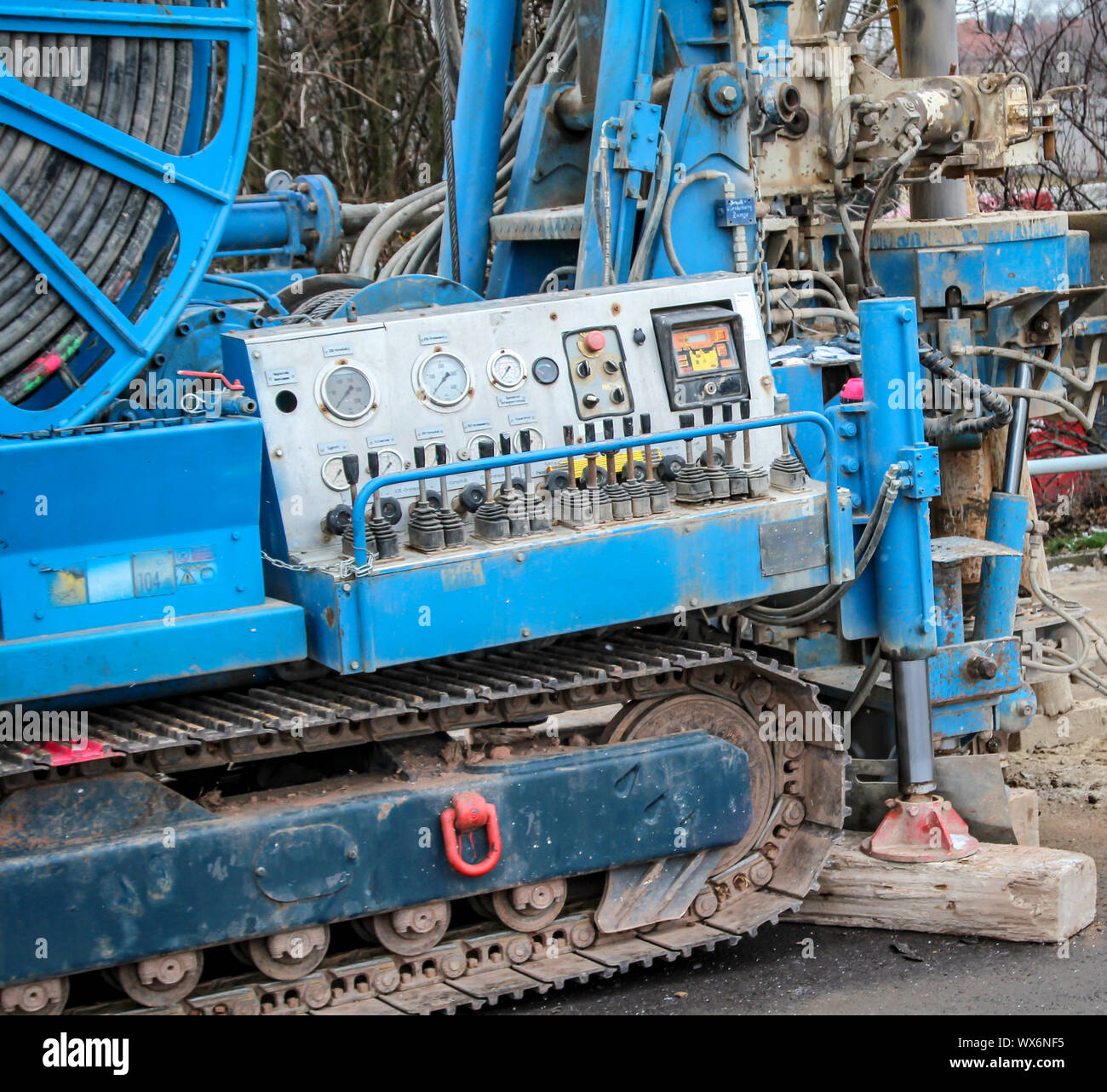 Details of a drill for soil sampling Stock Photo - Alamy