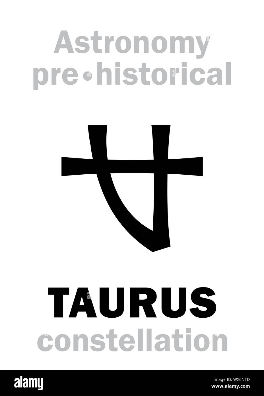 Astrology: TAURUS (Ancient pre-historical Neolithic constellation Stock ...