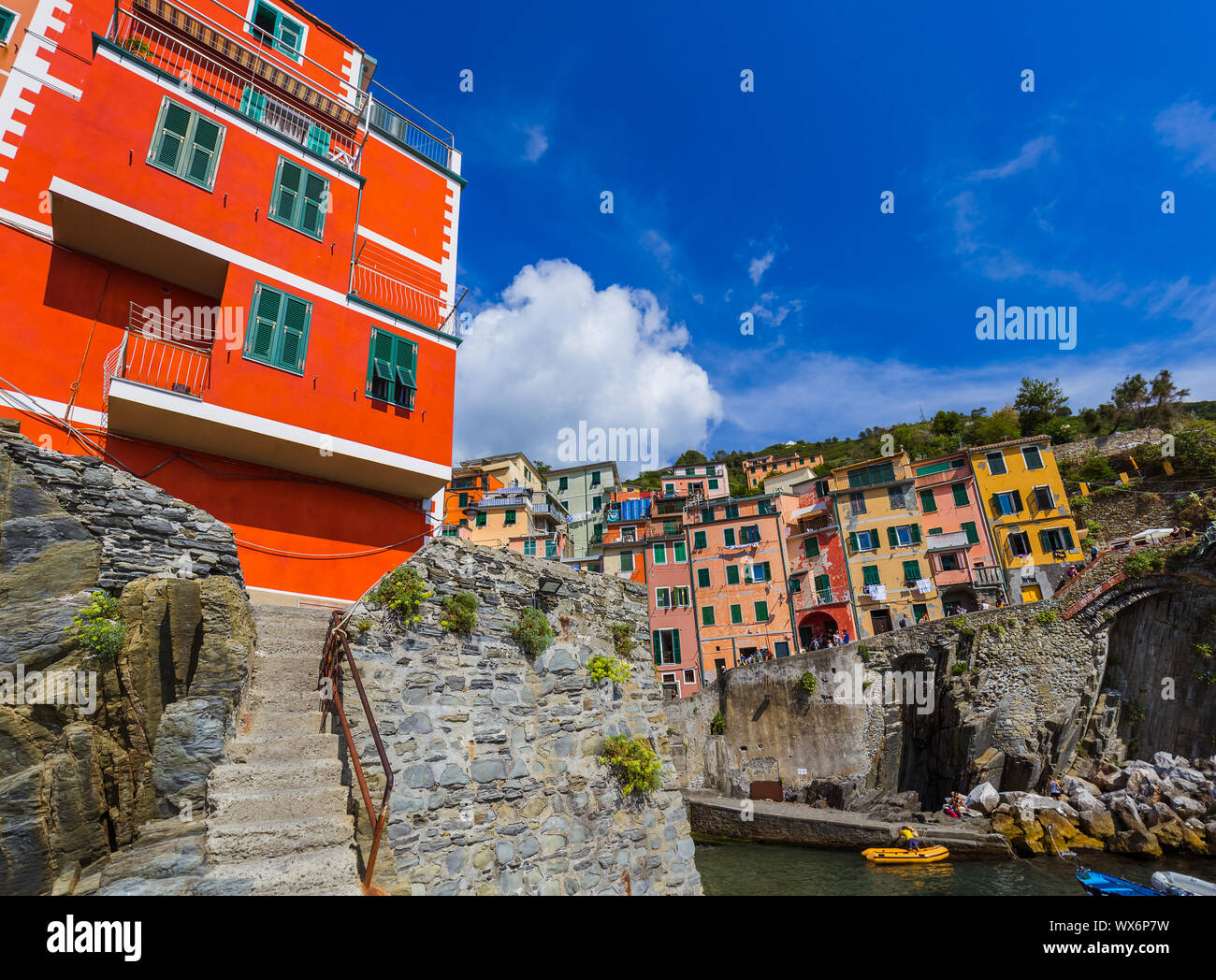 Riomaggiore in Cinque Terre - Italy Stock Photo - Alamy