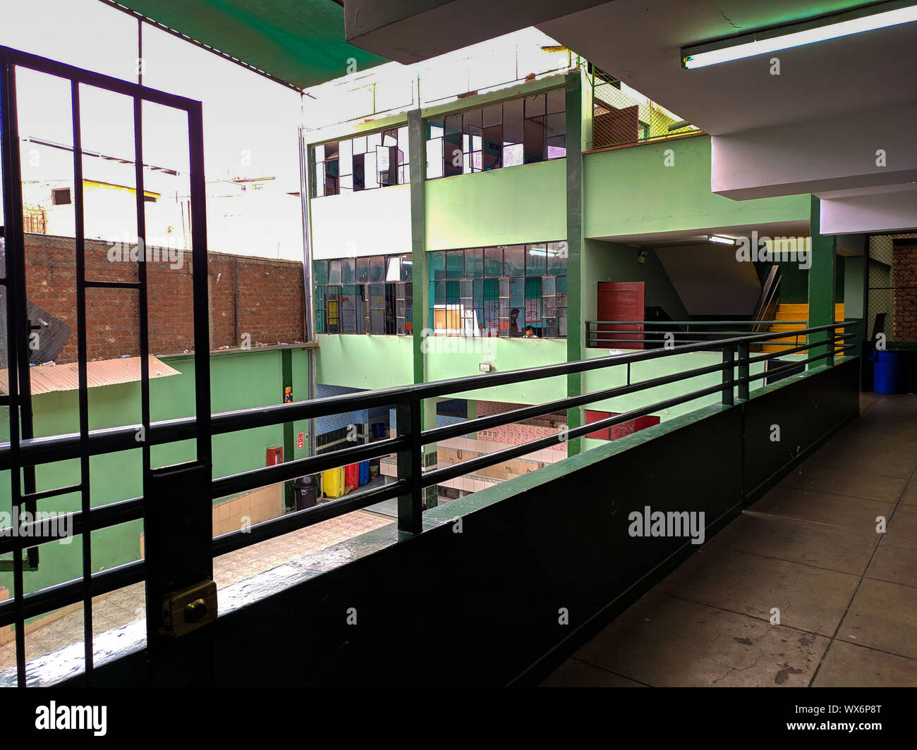 Primary school chavin in the neighborhood of Breña Lima Peru Stock ...