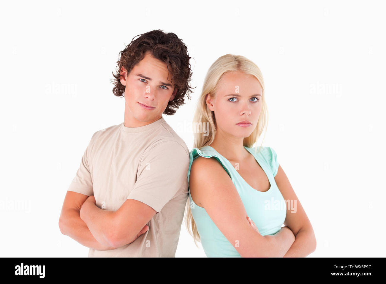 Serious man posing camera in Cut Out Stock Images & Pictures - Alamy