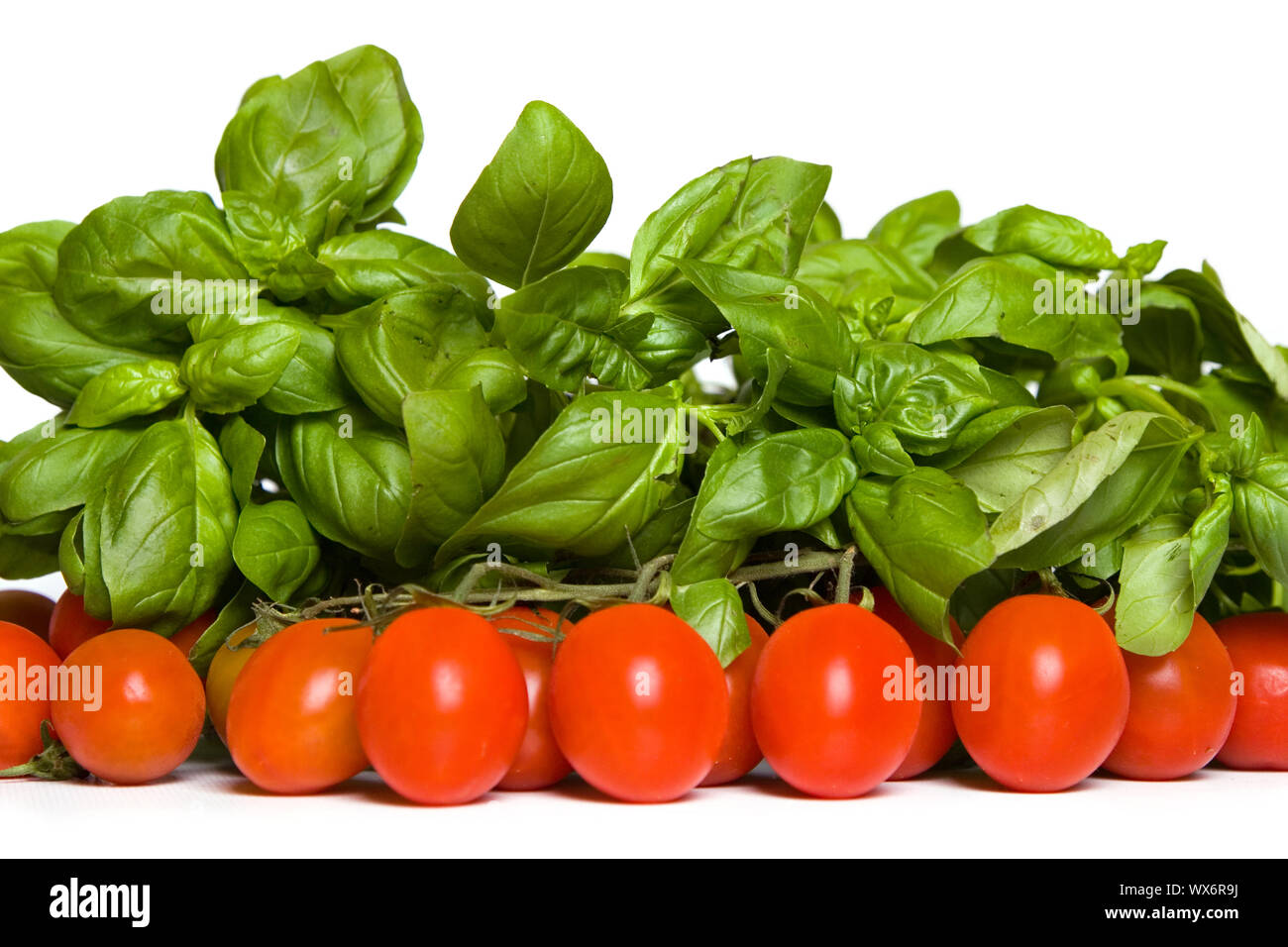 tomato and basil Stock Photo - Alamy