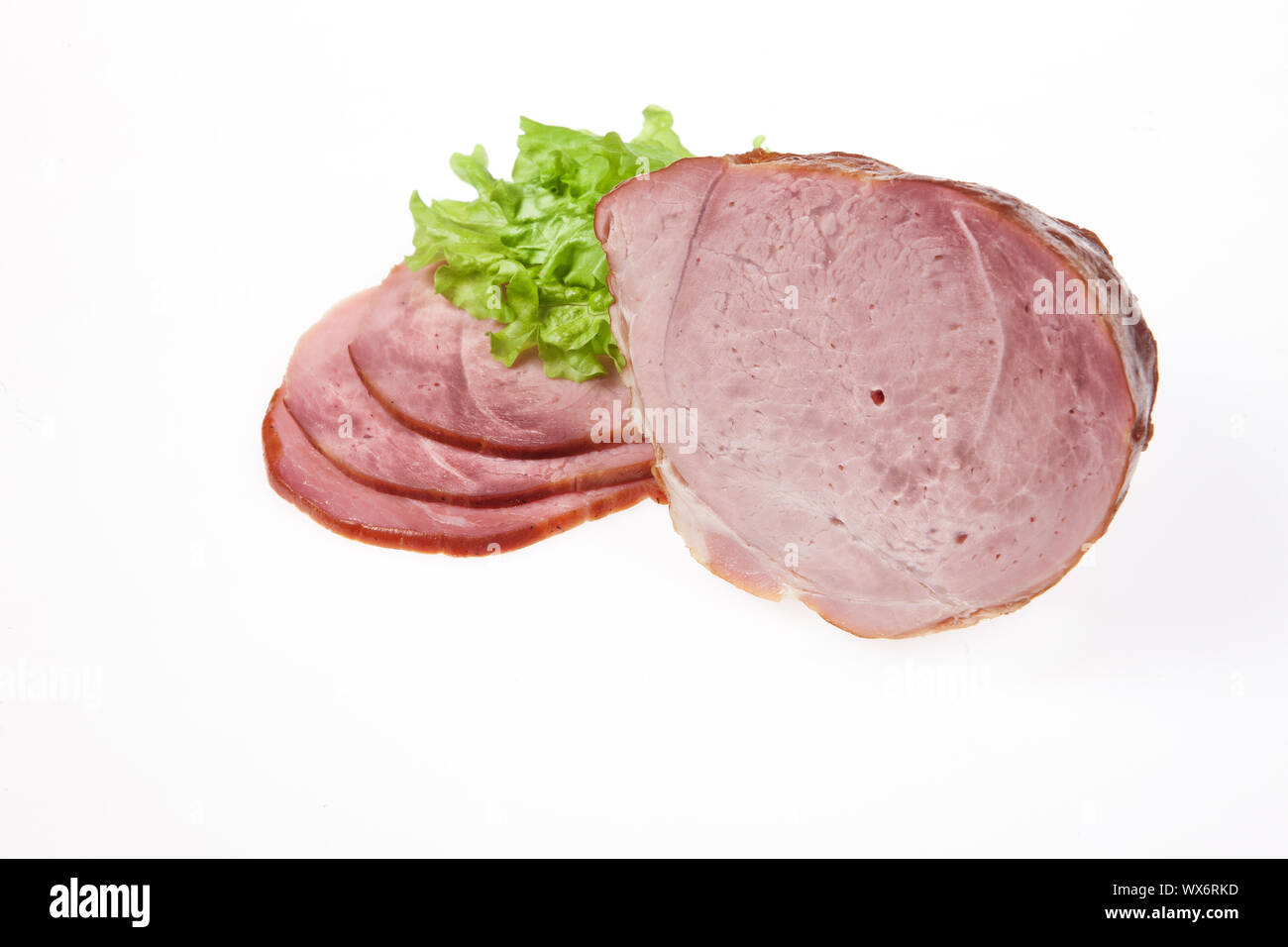 Ham And Greenery Stock Photo - Alamy