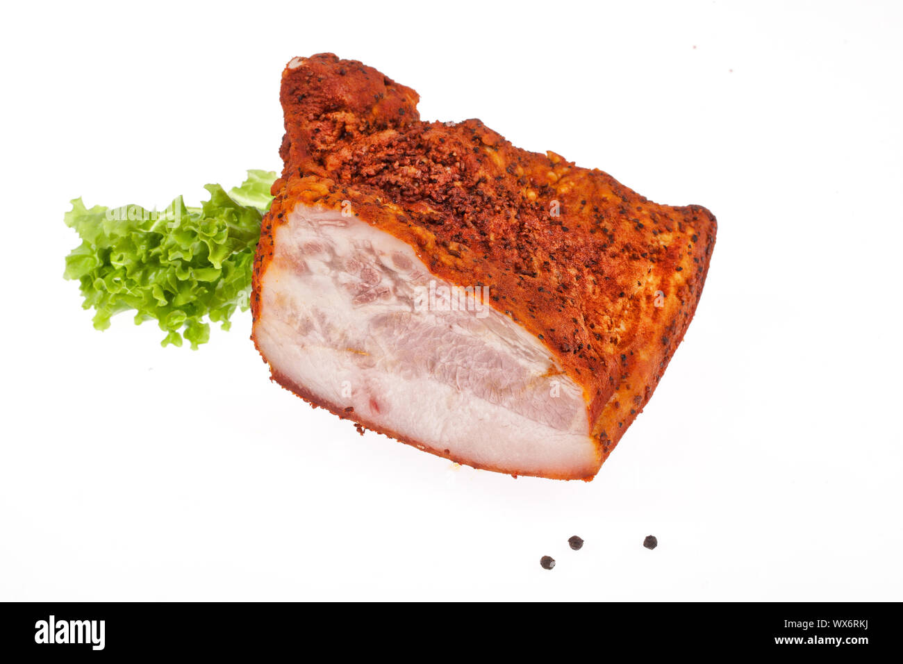 Ham And Greenery Stock Photo - Alamy