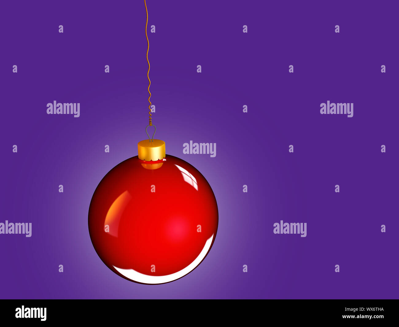 Christmas bauble ball in golden red as holidays background Stock Photo ...