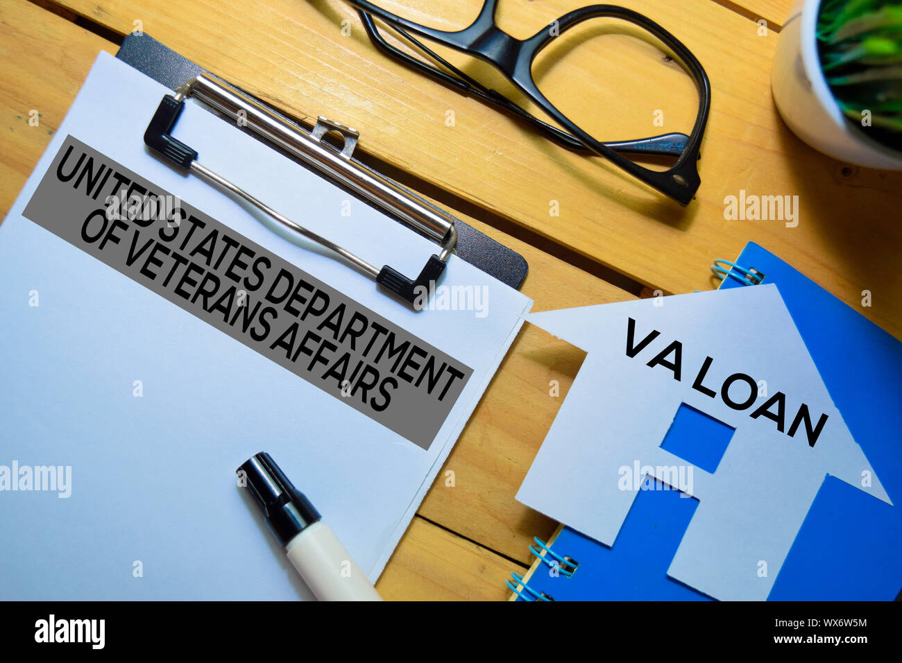 United States Department of Veterans Affairs text on Document form ...