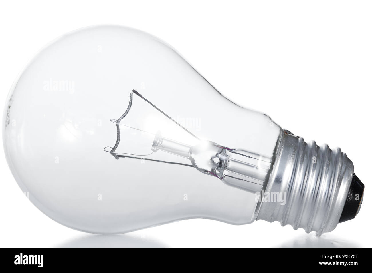 Light bulb on a white background Stock Photo - Alamy