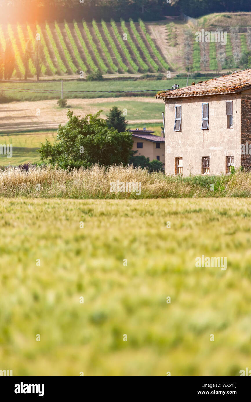landscape mood in Italy Marche Stock Photo - Alamy