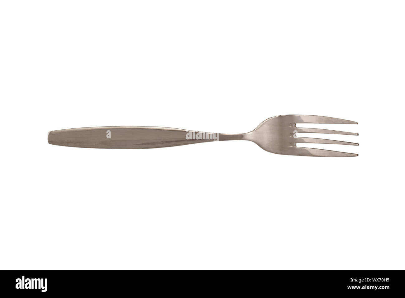Top view image of fork against white background Stock Photo - Alamy