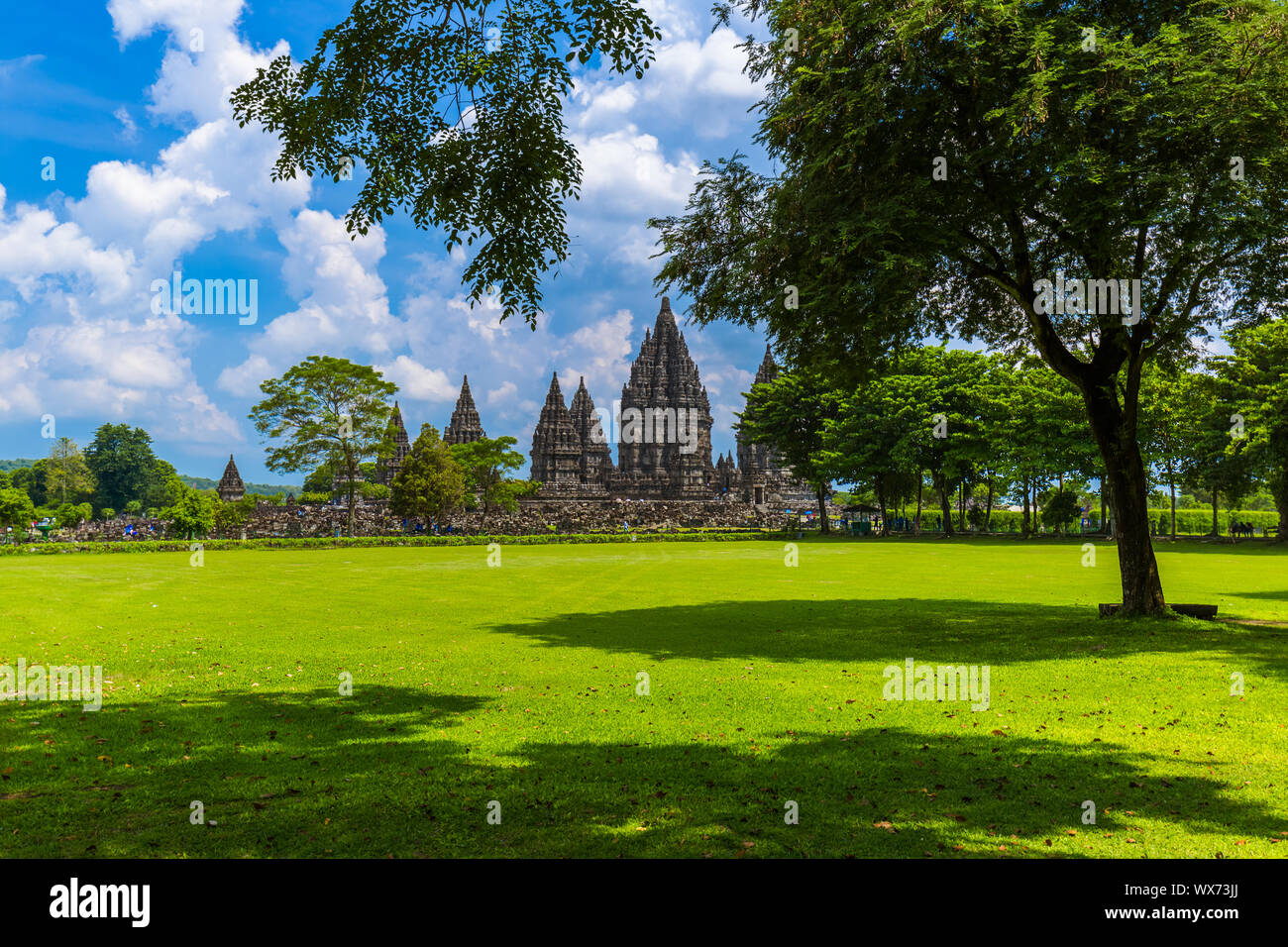 Prambanan temple near Yogyakarta on Java island - Indonesia Stock Photo ...