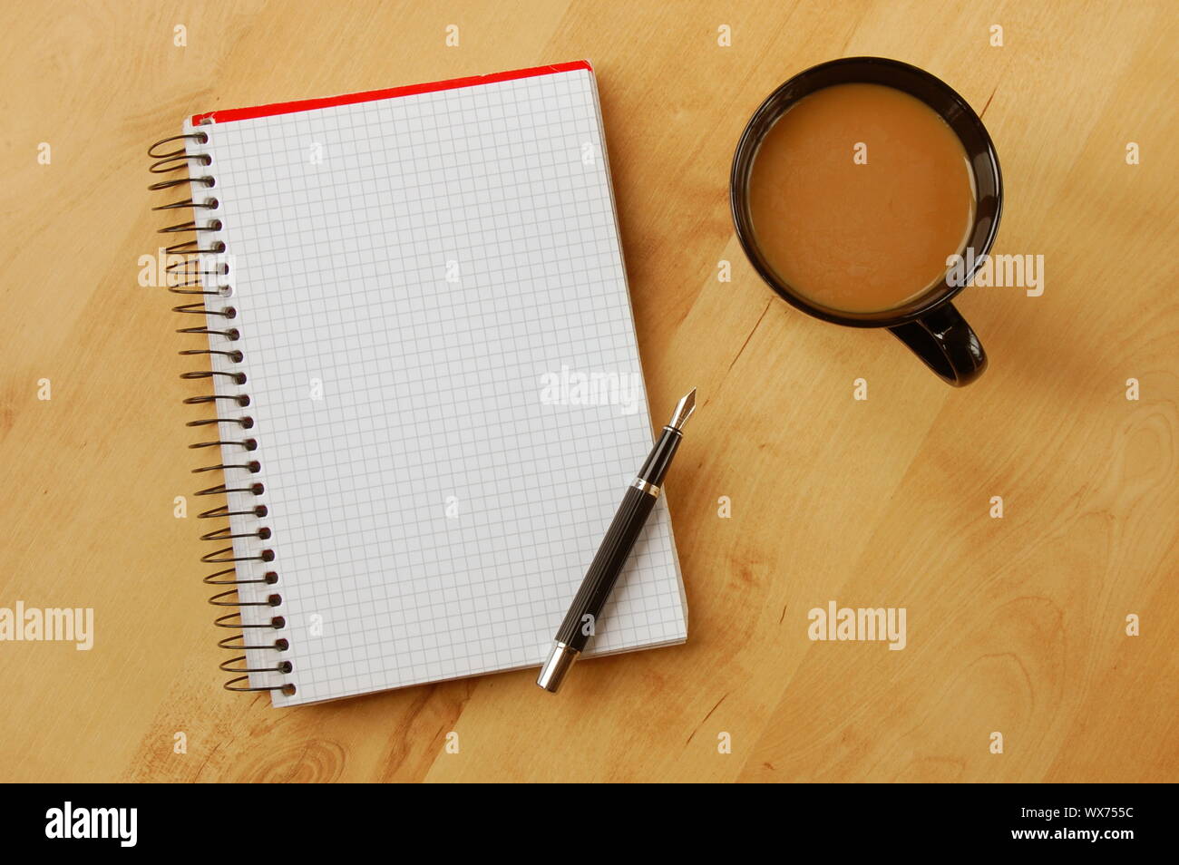 business still life with empty sheet paper for copyspace Stock Photo ...