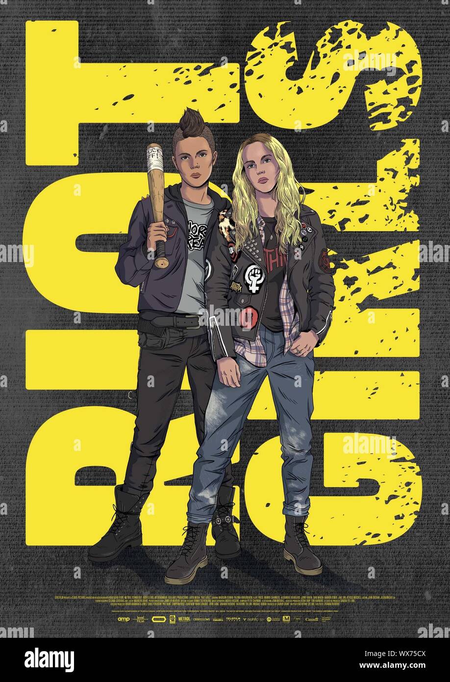 RIOT GIRLS, Canadian poster, from left: Paloma Kwiatkowski, Madison ...