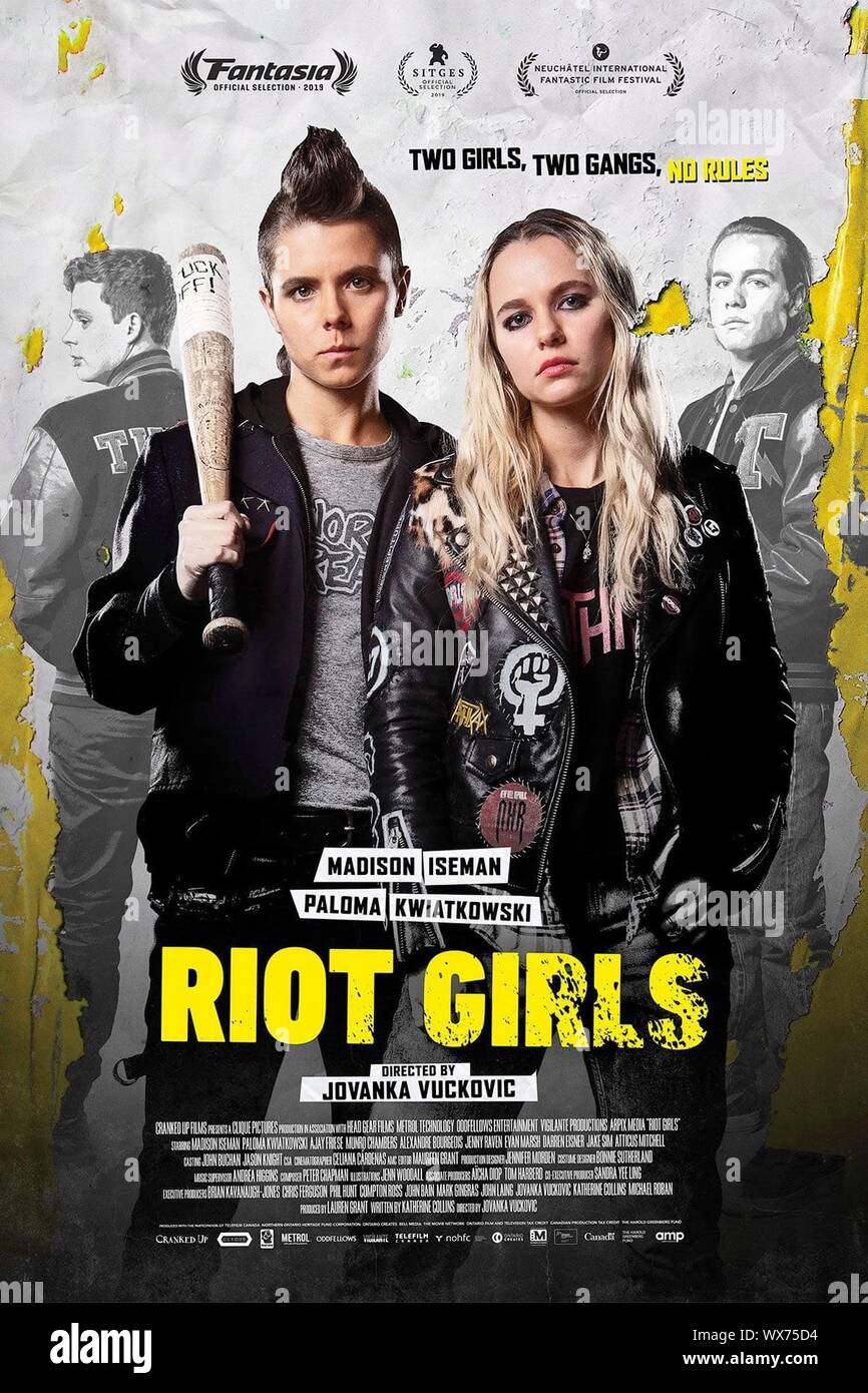 RIOT GIRLS, US poster, from left: Evan Marsh, Paloma Kwiatkowski ...