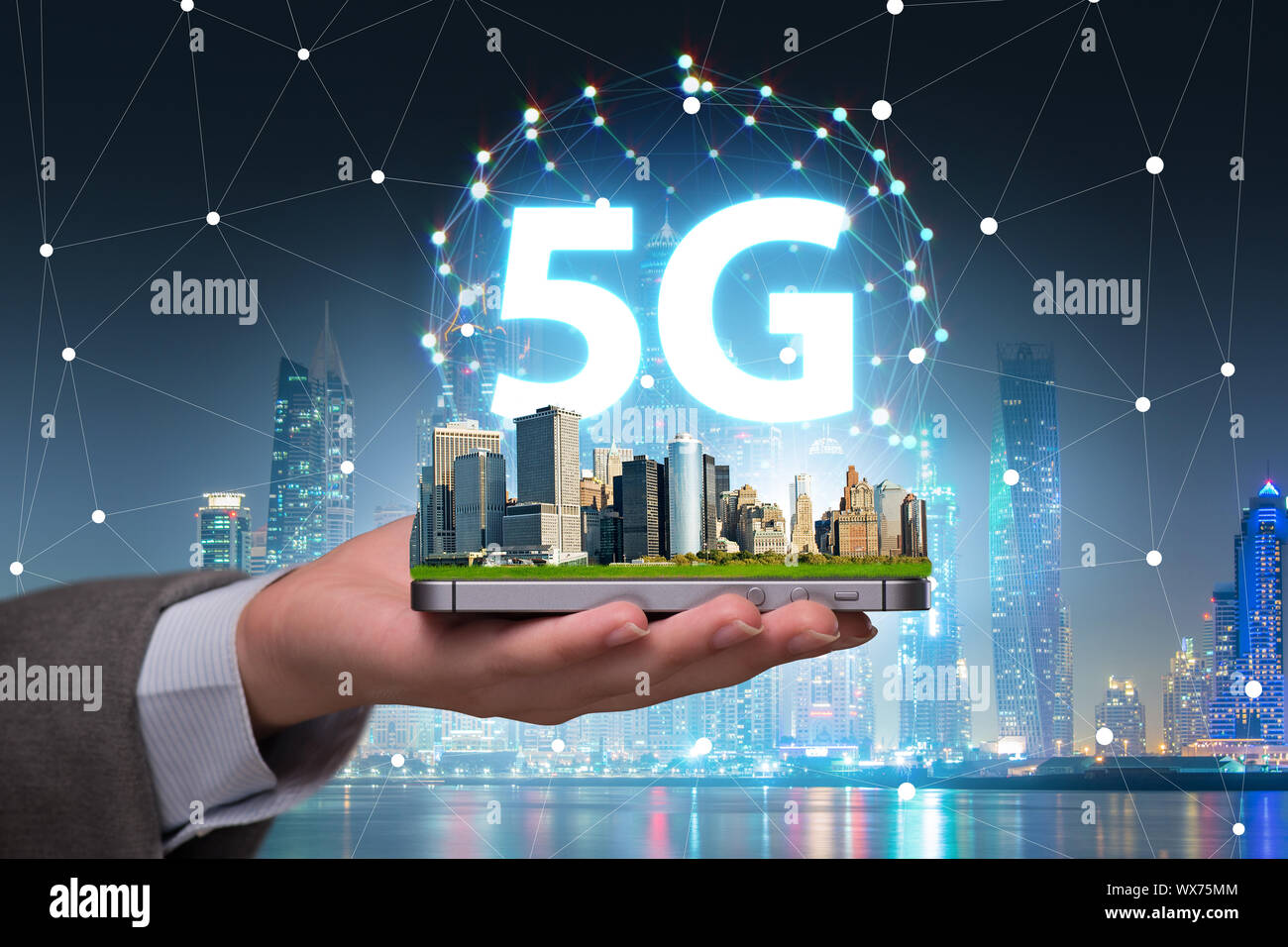 5g concept of internet connection technology Stock Photo - Alamy