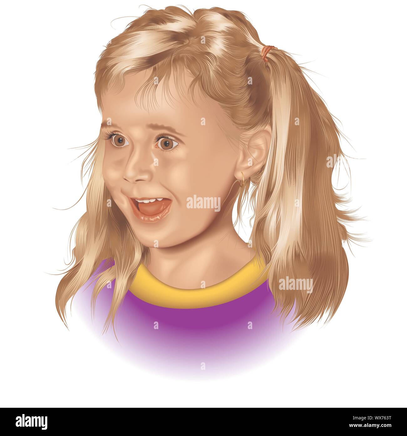 Ponytailed Stock Vector Images - Alamy