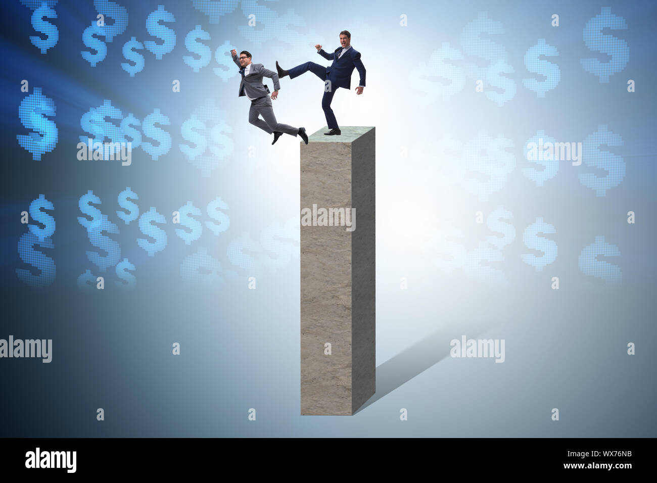 Business competition concept with two businessmen Stock Photo - Alamy