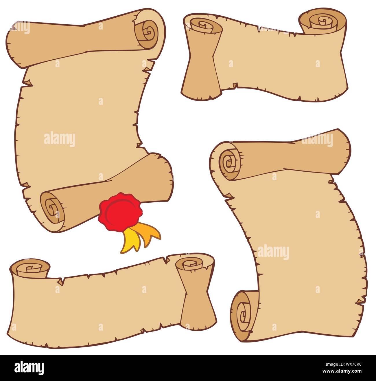 Historical scrolls Stock Vector Images - Alamy