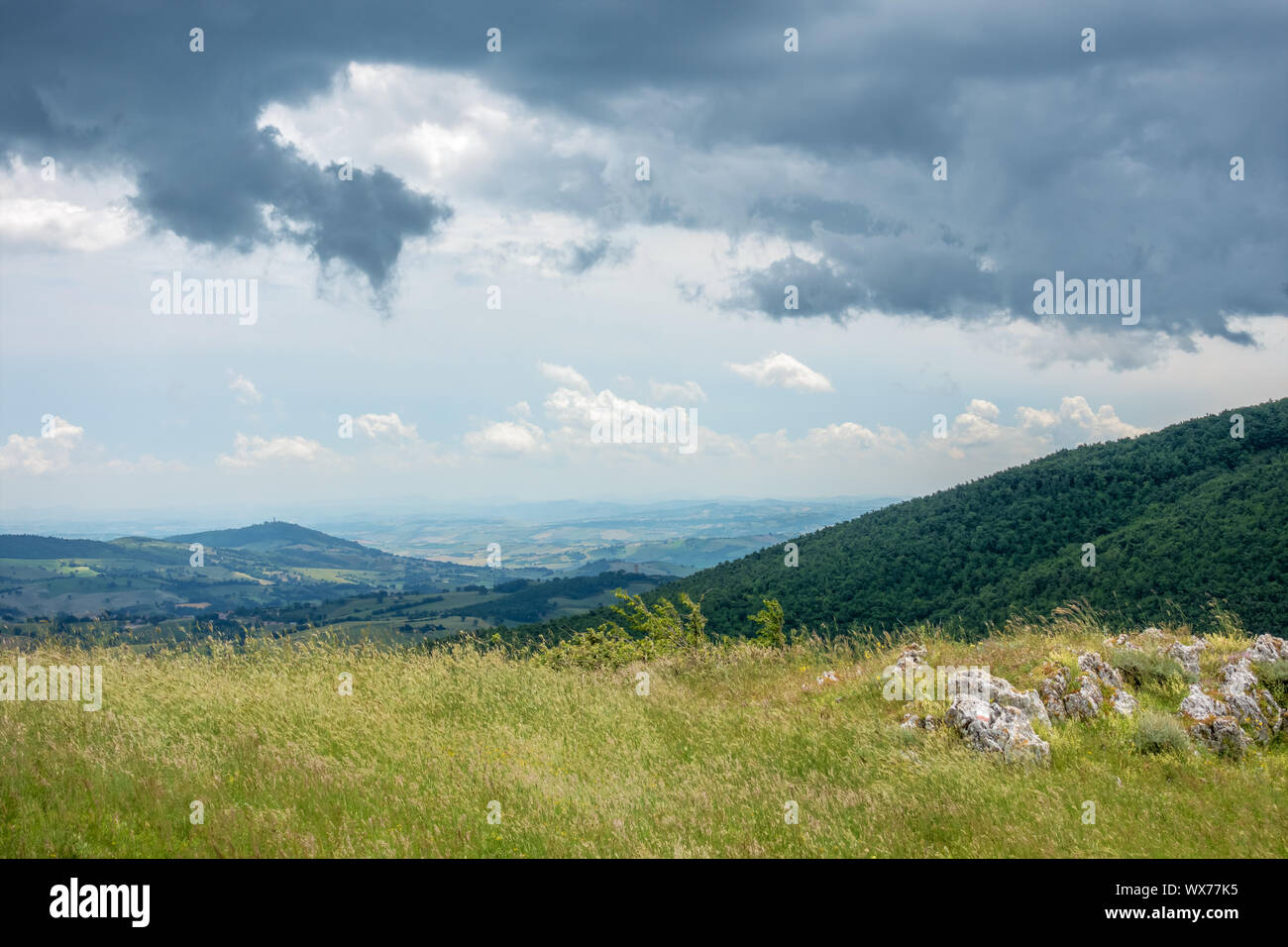 landscape mood in Italy Marche Stock Photo - Alamy