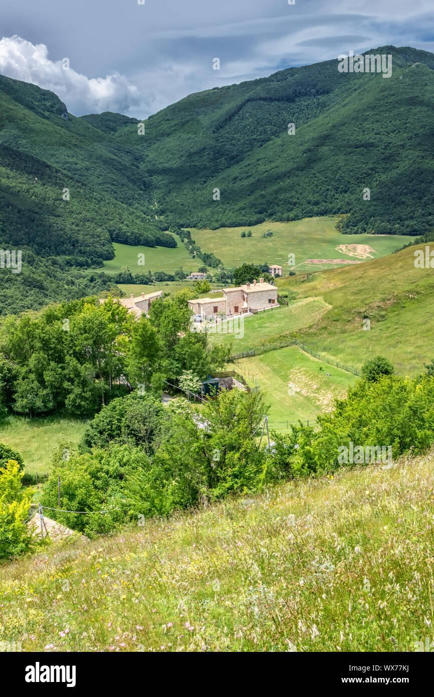 Elcito in Italy Marche Stock Photo - Alamy