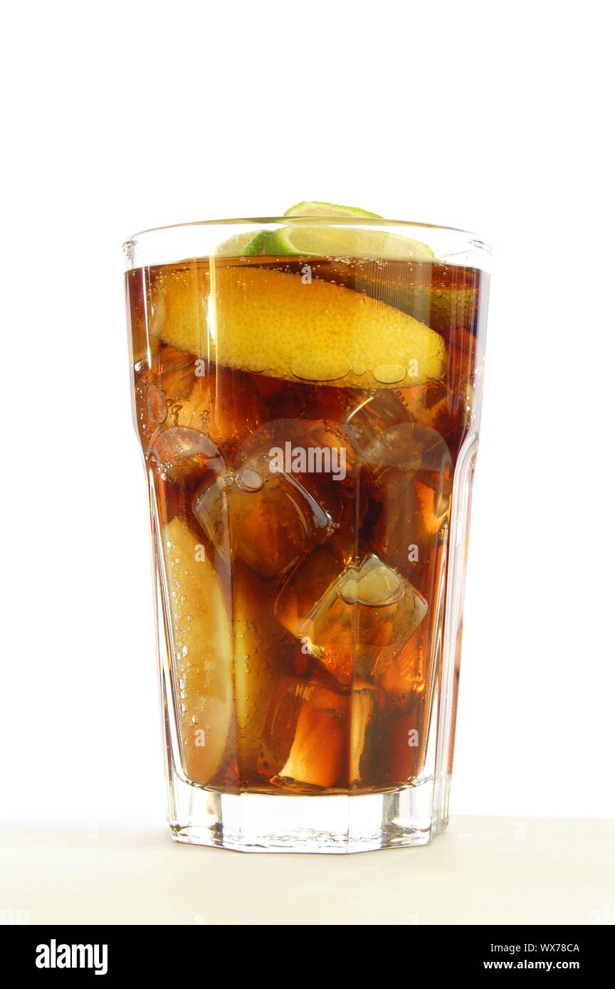 cool cole drink isolated on white background Stock Photo - Alamy