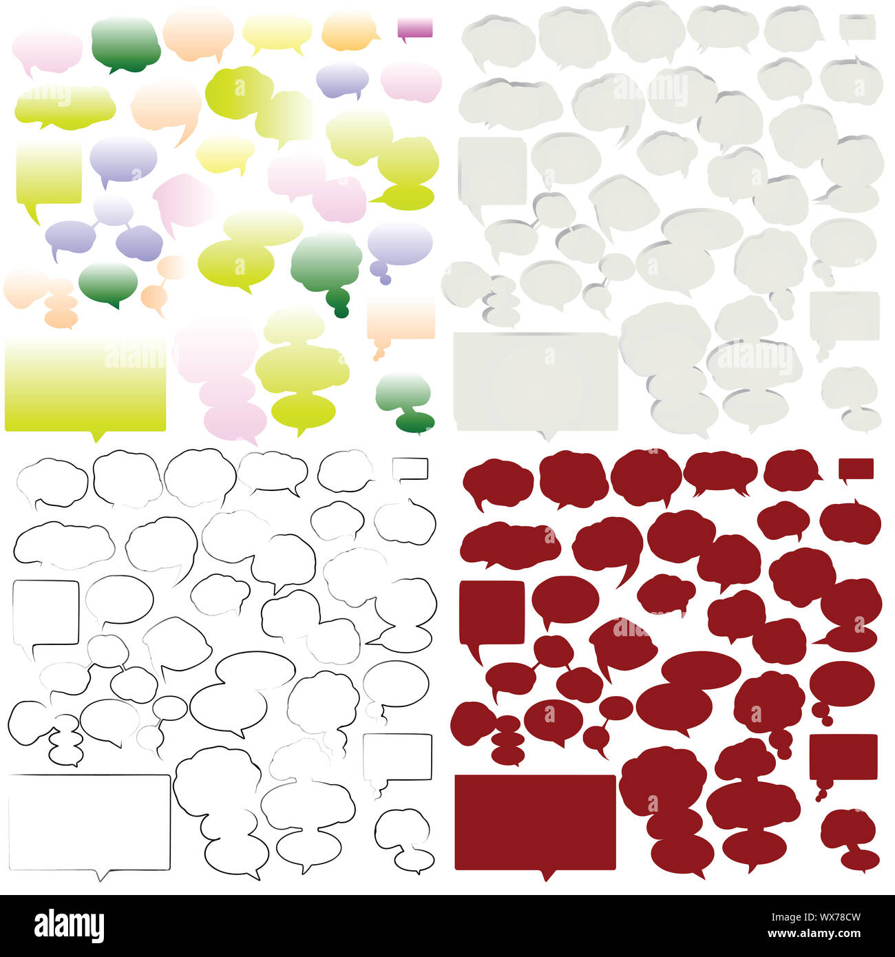 Frame comic speech bubbles hi-res stock photography and images - Alamy