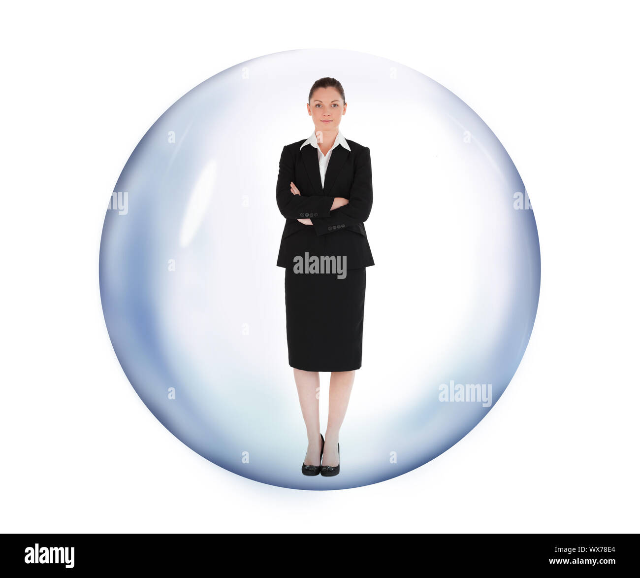 Woman dressed in stylish black Cut Out Stock Images & Pictures - Alamy