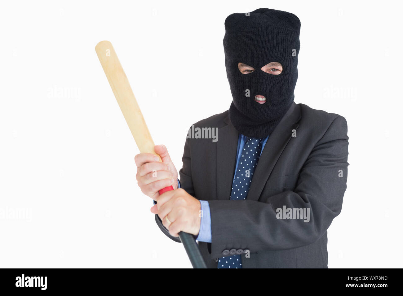 Balaclava man baseball bat hi-res stock photography and images - Alamy